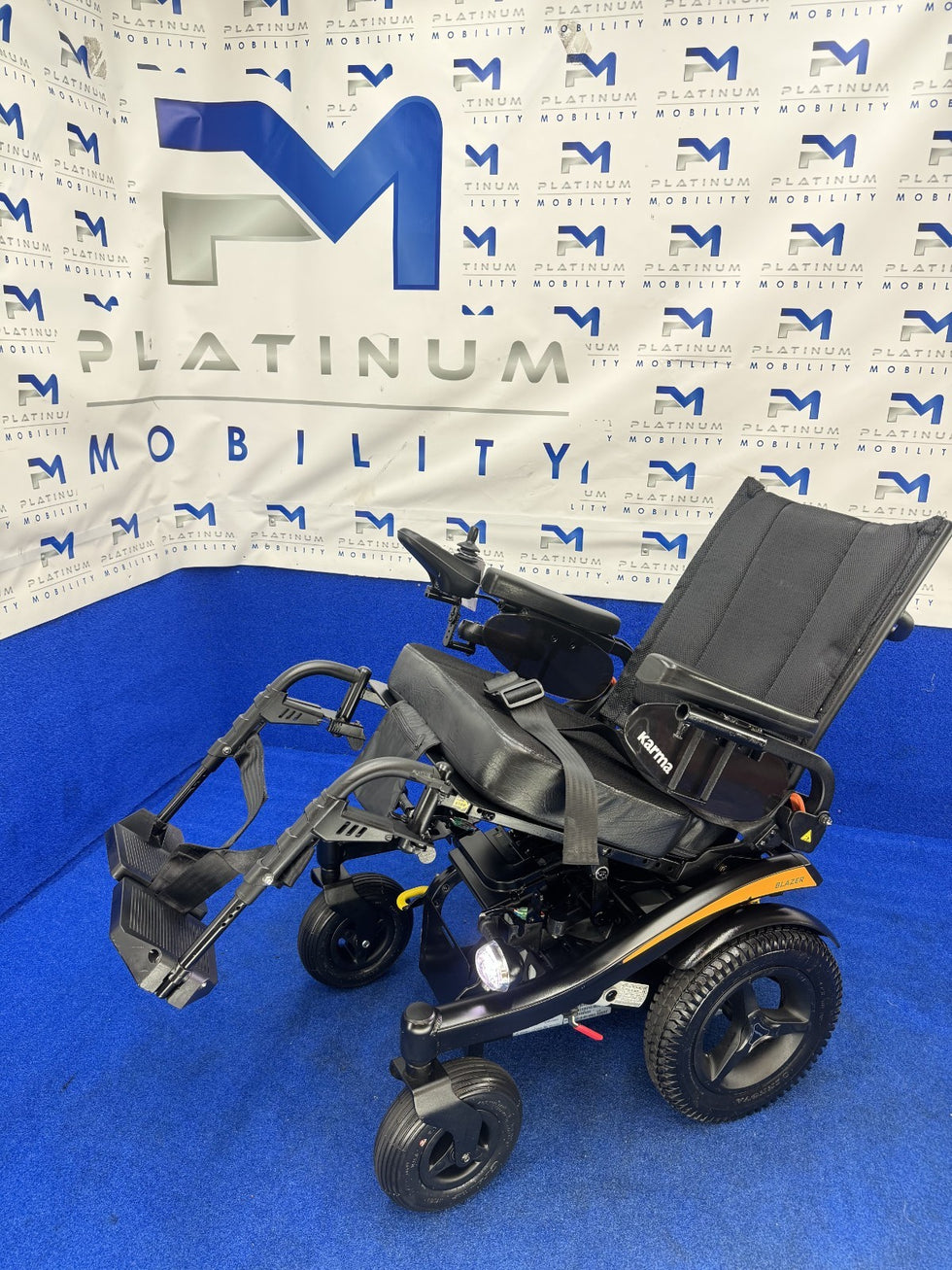 KARMA BLAZER 2 MOBILITY ELECTRIC WHEELCHAIR POWERCHAIR SCOOTER 6 MPH A ...